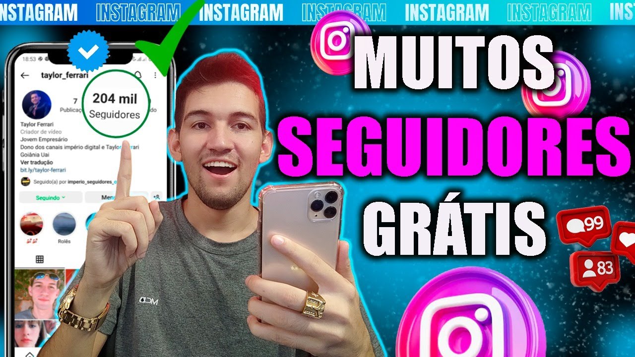 NOVO SITE ENVIANDO SEGUIDORES NO INSTAGRAM GRÁTIS COM UM CLIQUE (SEM ...