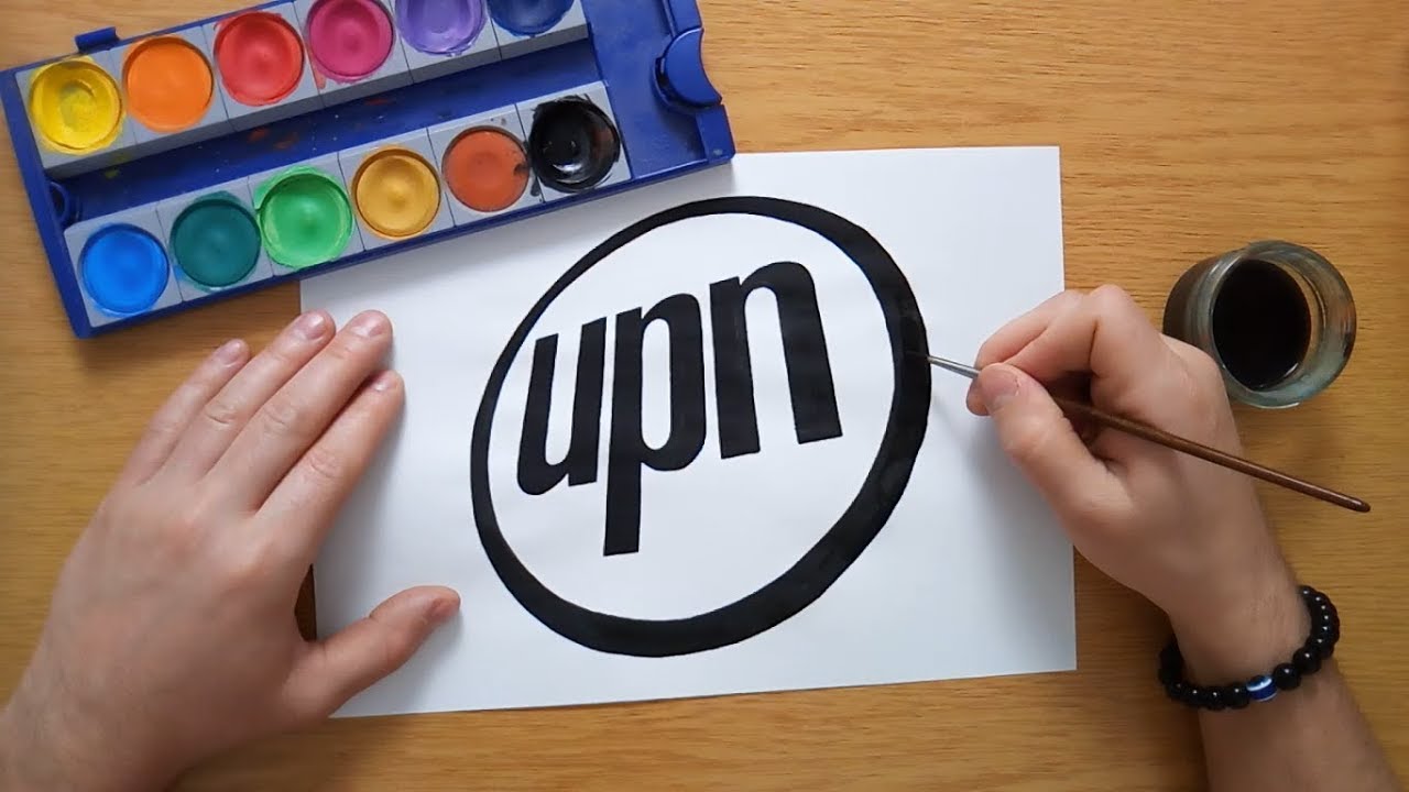 How to draw the UPN logo - YouTube