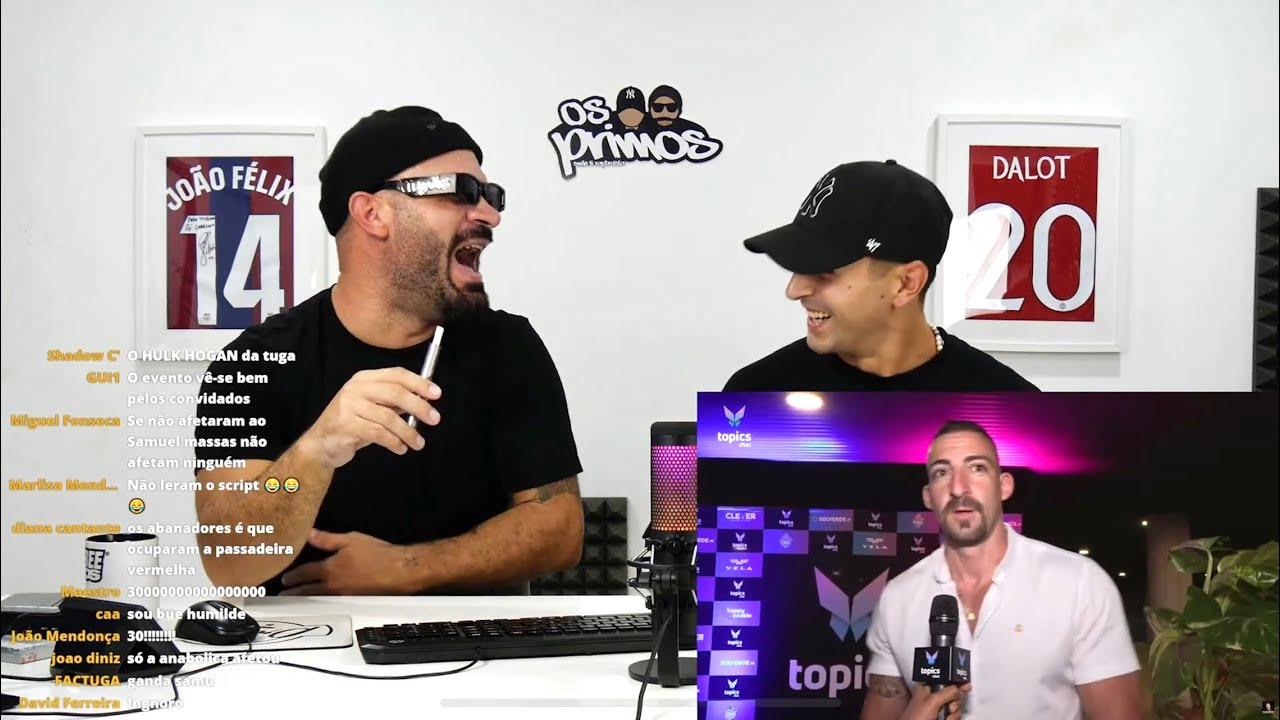 OS PRIMOS REAGEM AO EVENTO DA TOPICS - YouTube