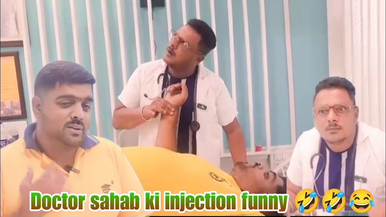 Doctor sahab ki injection funny 🤣🤣😂 #murtuzmagnum #comedy # ...