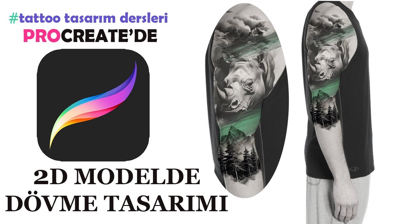 PROCREATE 2D MODEL DE DÖVME TASARIMI | TATTOO DESING | #tattoo # ...