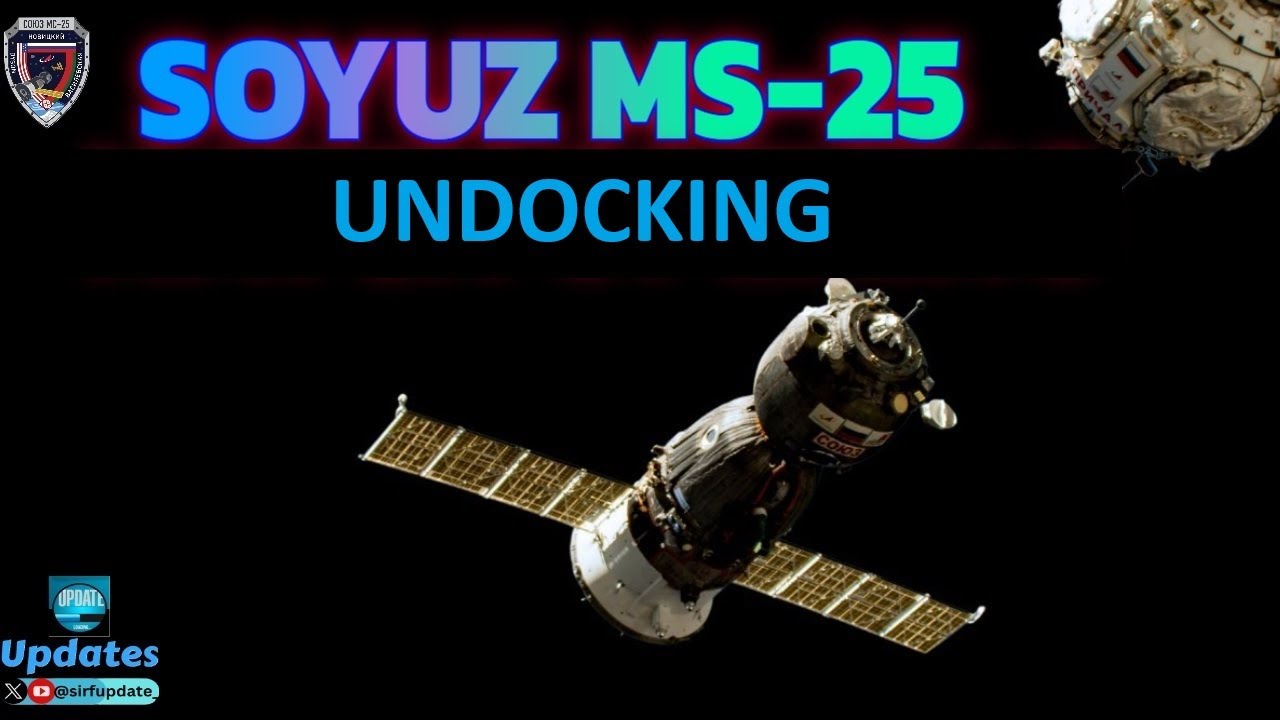 LIVE: Undocking of the Progress MS-25 cargo ship and the ISS - YouTube