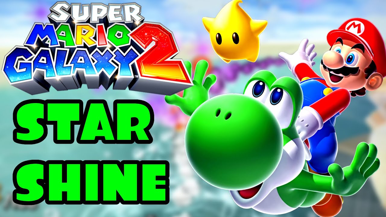 Super Mario Galaxy 2 100% Walkthrough 🌌 Starshine Beach Galaxy Comet ...