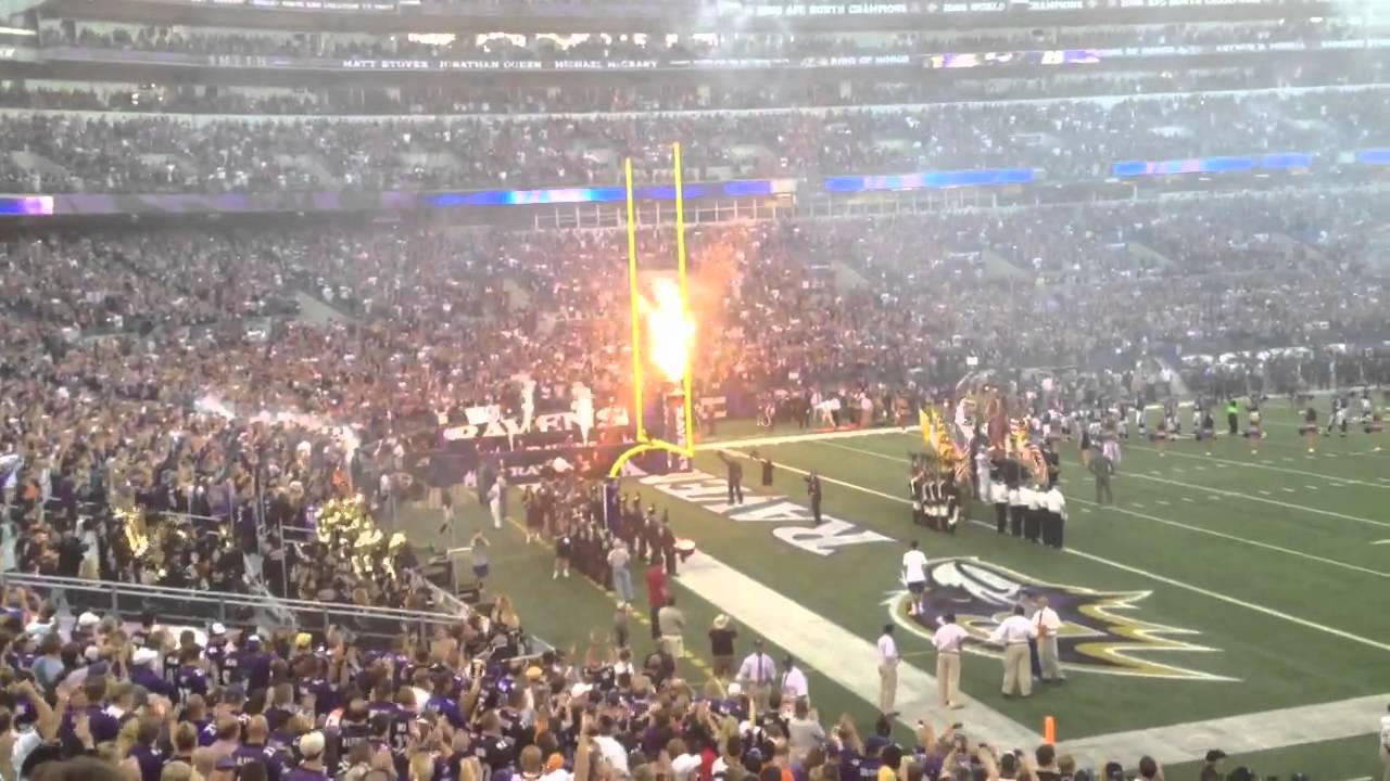 2012 Baltimore Ravens season opening entrance - YouTube