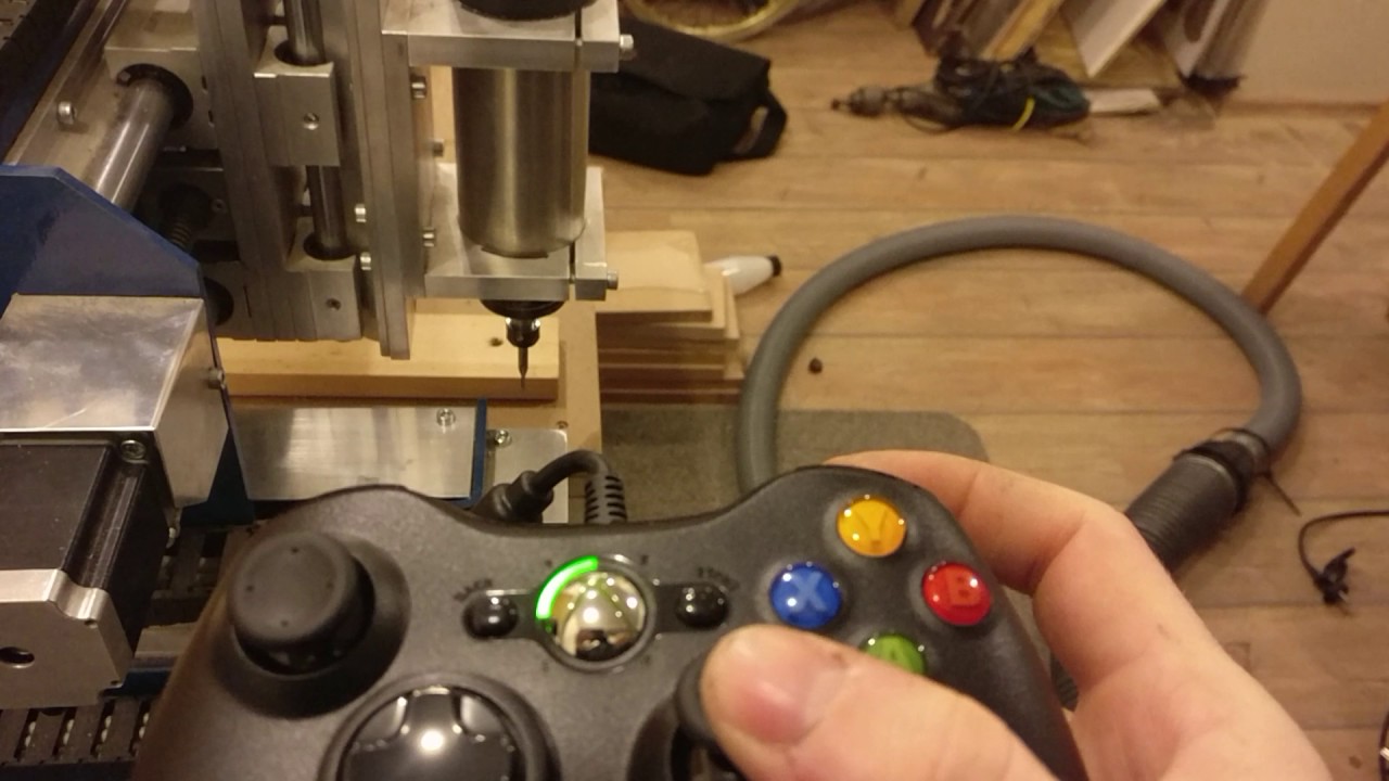 xbox controller cnc - YouTube