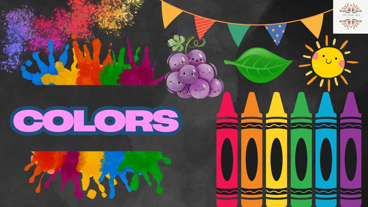 Colors Song | Learn Names of Colors In English| Colors with Things ...