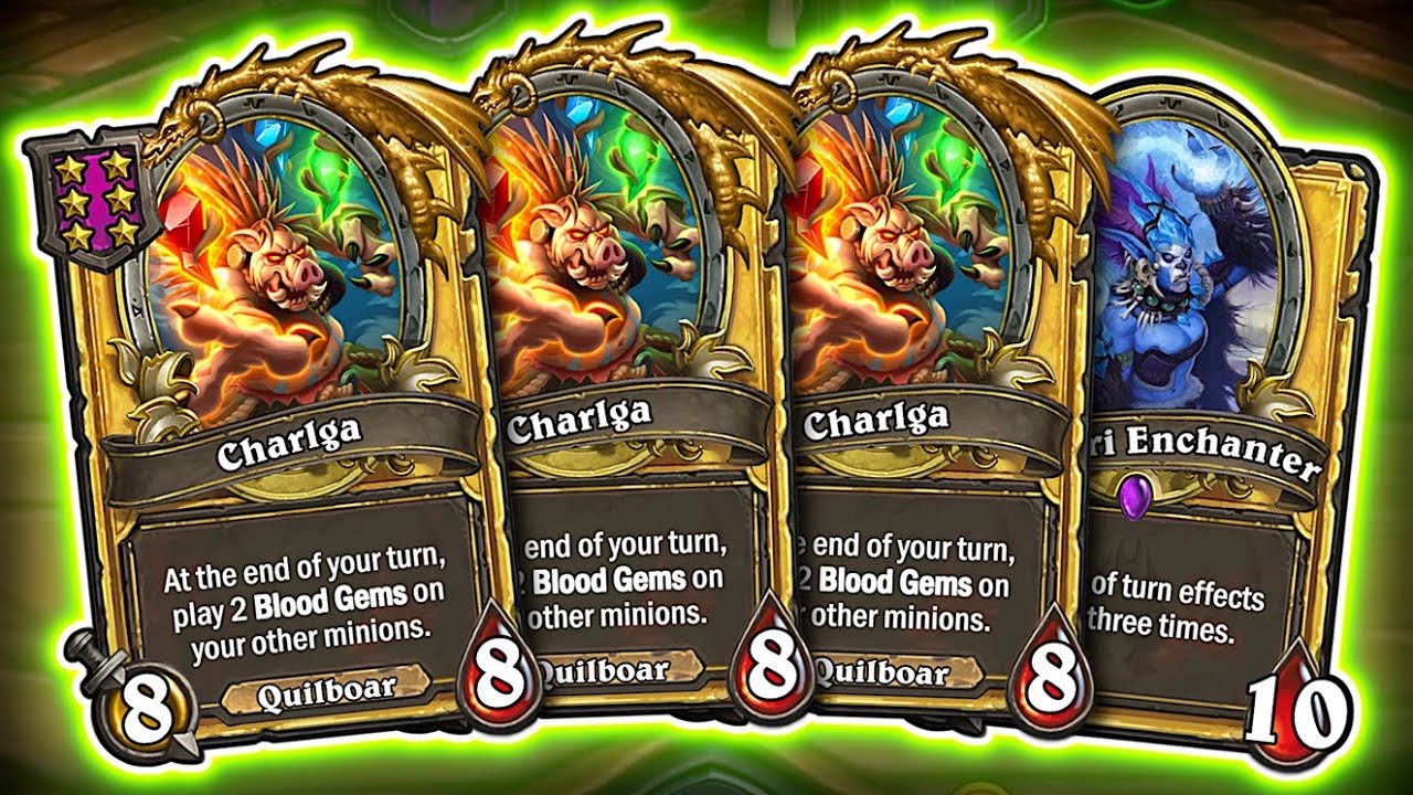 FULL Golden Quilboar Scaling! | Hearthstone Battlegrounds - YouTube