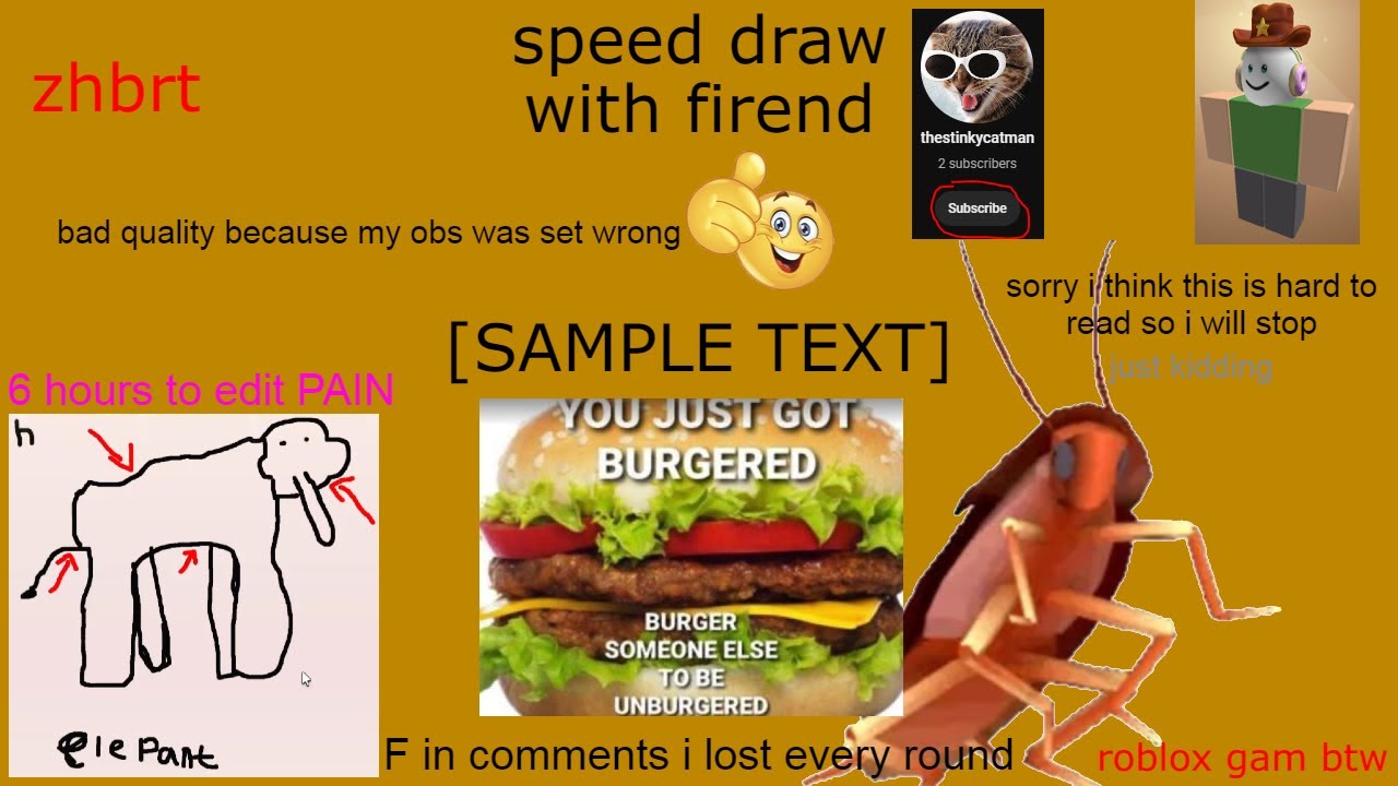 messing around in speed draw with my firend - YouTube