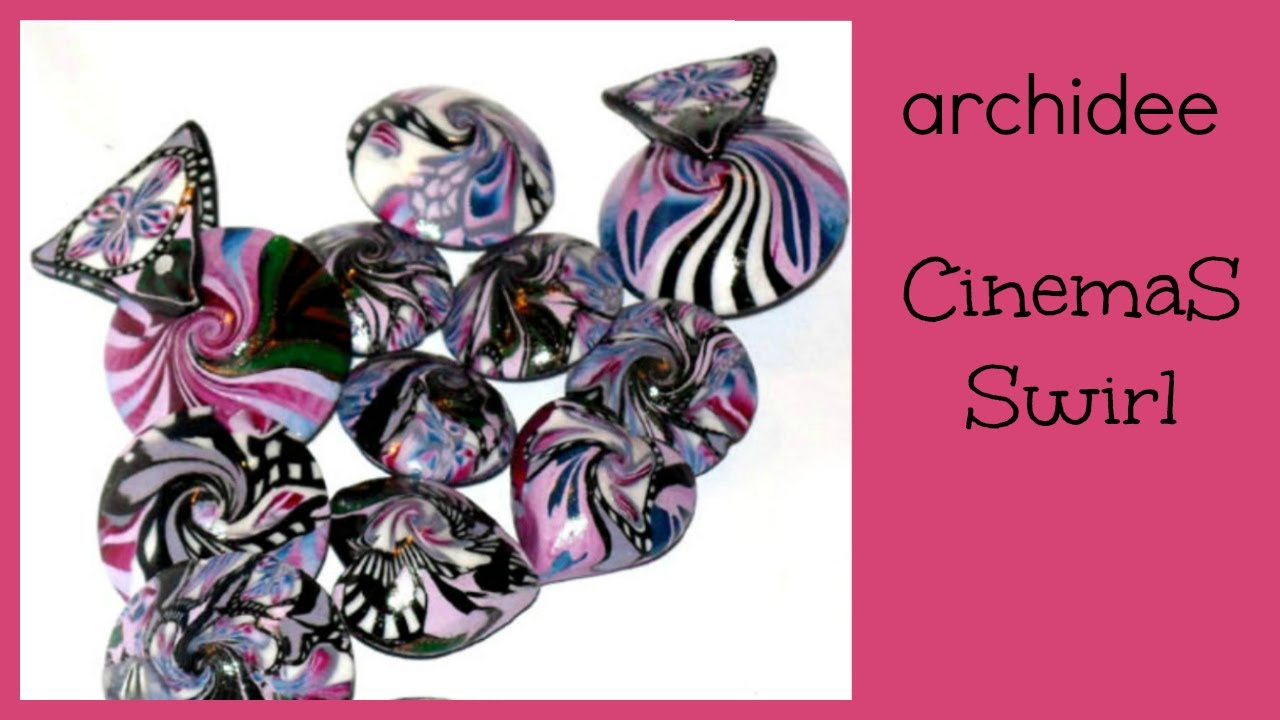 Tutorial | Polymer Clay | DIY Swirl Beads | CinemaSSSSwirl - YouTube