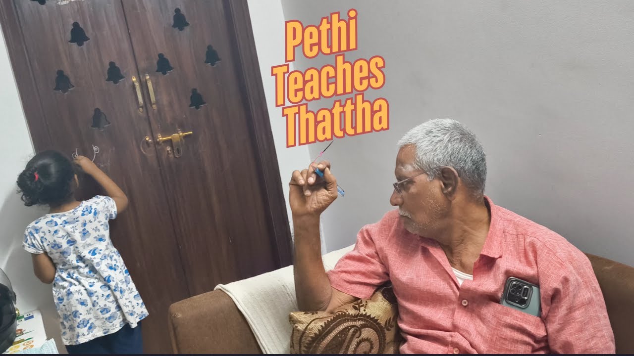 Pethi Teaching Thattha - YouTube