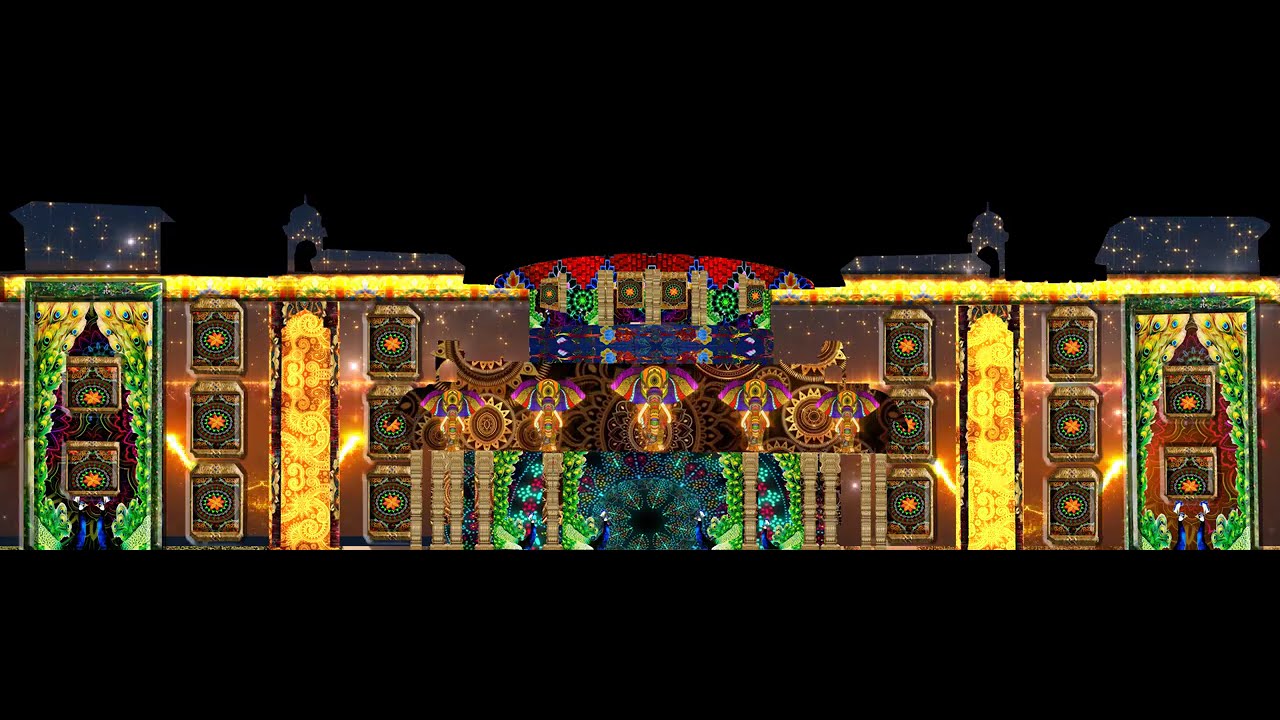 wedding 3d projection mapping ,led mapping ,loop all content available ...