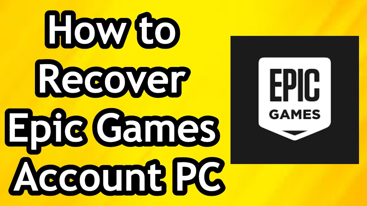 How to Recover Epic Games Account on PC In 2024 - YouTube