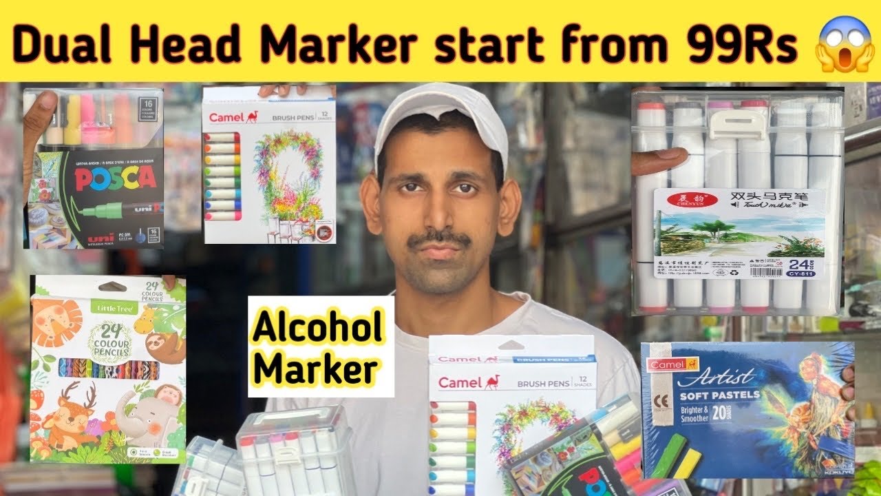 Dual Head Marker 99₹ से start 😱 | डुअल हेड मार्कर 99₹ से शुरू ...