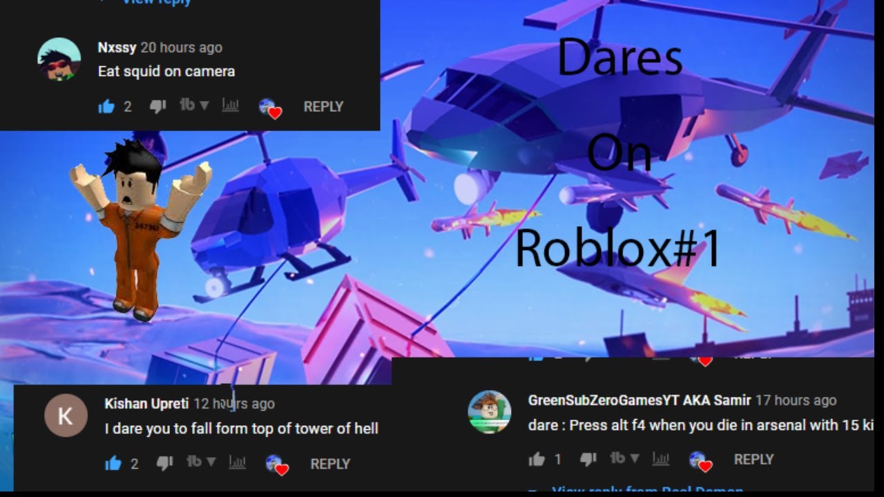 Dares on Roblox #1 - YouTube