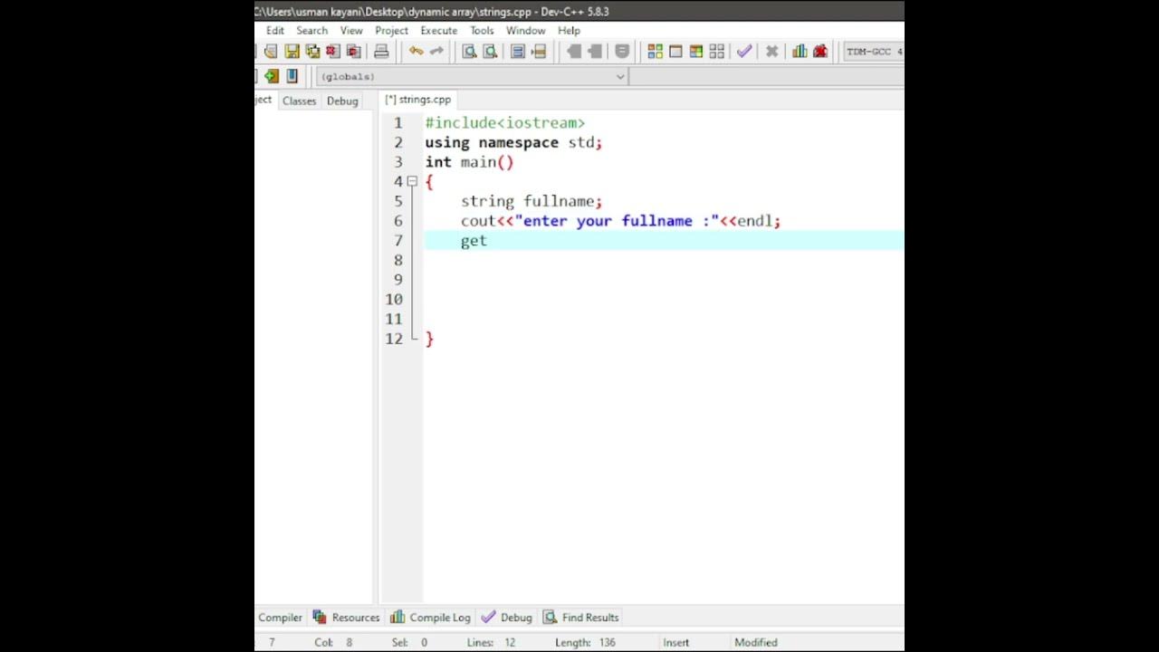 C Getline Function Explainedhandling User Input In String Youtube