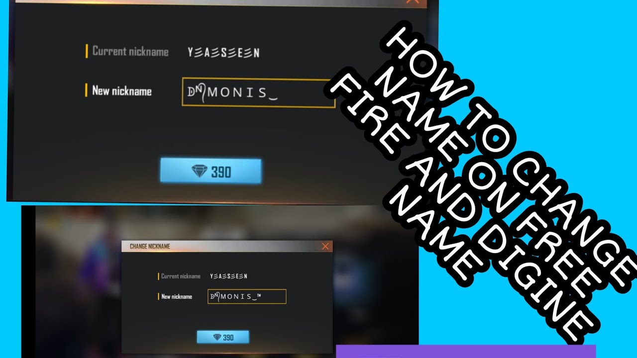 How to change your name in DIGINE NAME||by smoker gaming - YouTube
