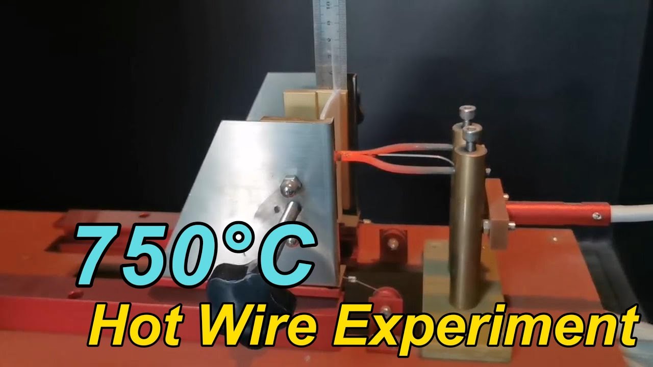 750°C hot wire experiment#flame #plastic #GWFI - YouTube