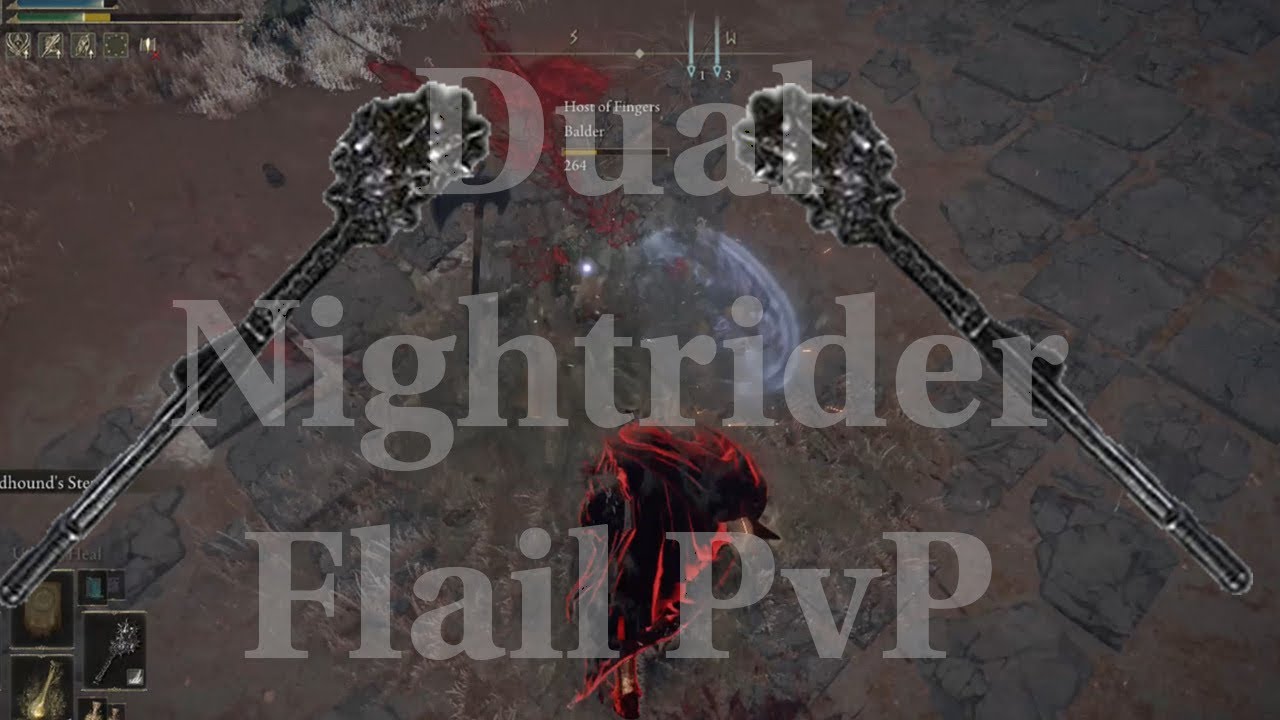 Dual Nightrider Flail PvP! Unique High Dexterity Elden Ring PvP Build ...