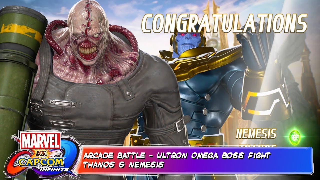 Marvel vs Capcom Infinite - Thanos & Nemesis vs Ultron Omega End Boss ...