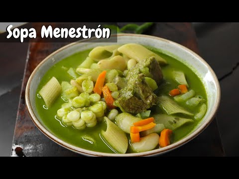 Prepara Sopa Menestrón Peruano en un Toque | Receta Facil