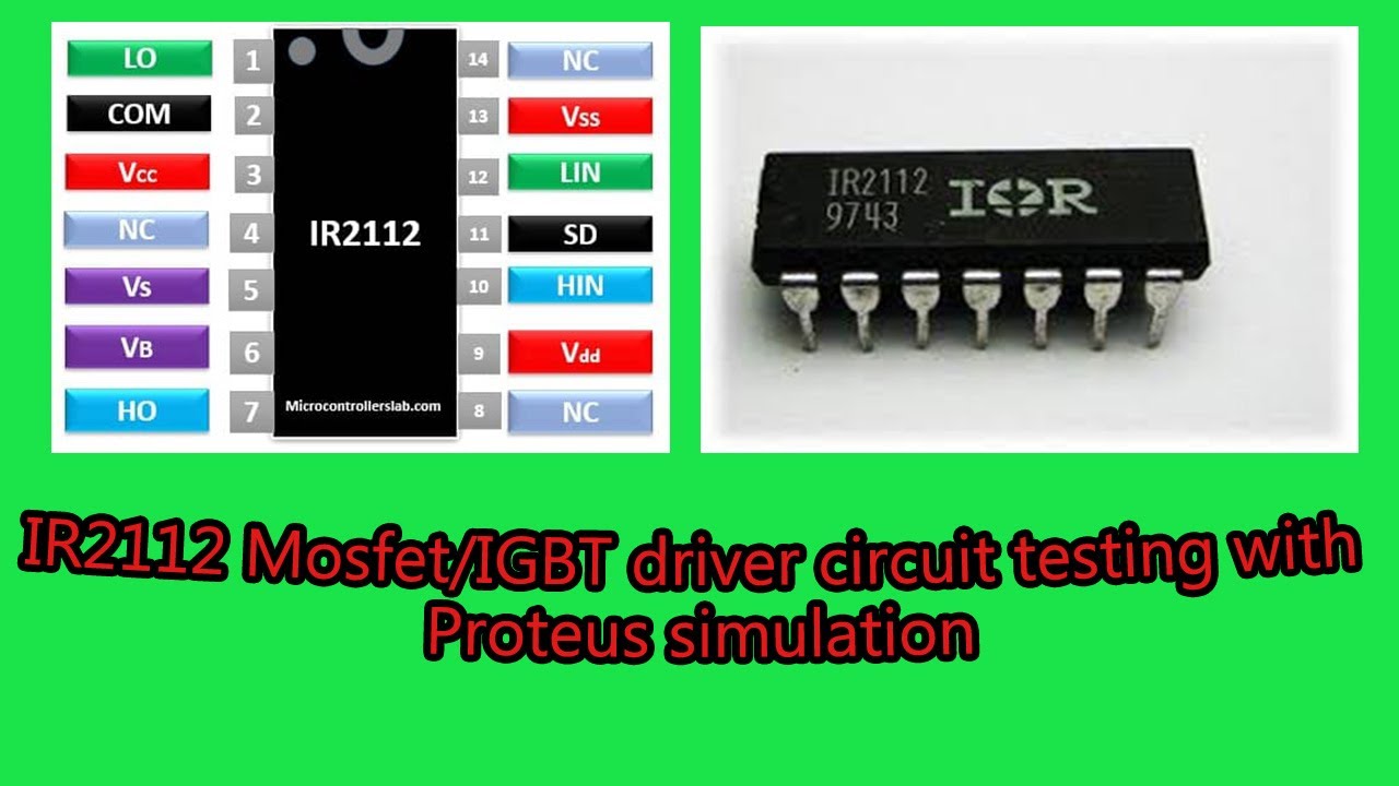 IR2112 Mosfet/IGBT Driver test circuit with#proteus - YouTube