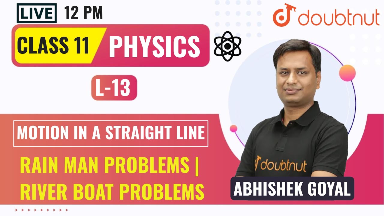 𝐌𝐨𝐭𝐢𝐨𝐧 𝐢𝐧 𝐚 𝐬𝐭𝐫𝐚𝐢𝐠𝐡𝐭 𝐥𝐢𝐧𝐞 | 𝐫𝐚𝐢𝐧 𝐦𝐚𝐧 𝐩𝐫𝐨𝐛𝐥𝐞𝐦𝐬 | 𝐂𝐥𝐚𝐬𝐬 𝟏𝟏 𝐍𝐂𝐄𝐑𝐓 𝐏𝐡𝐲𝐬𝐢𝐜𝐬 ...