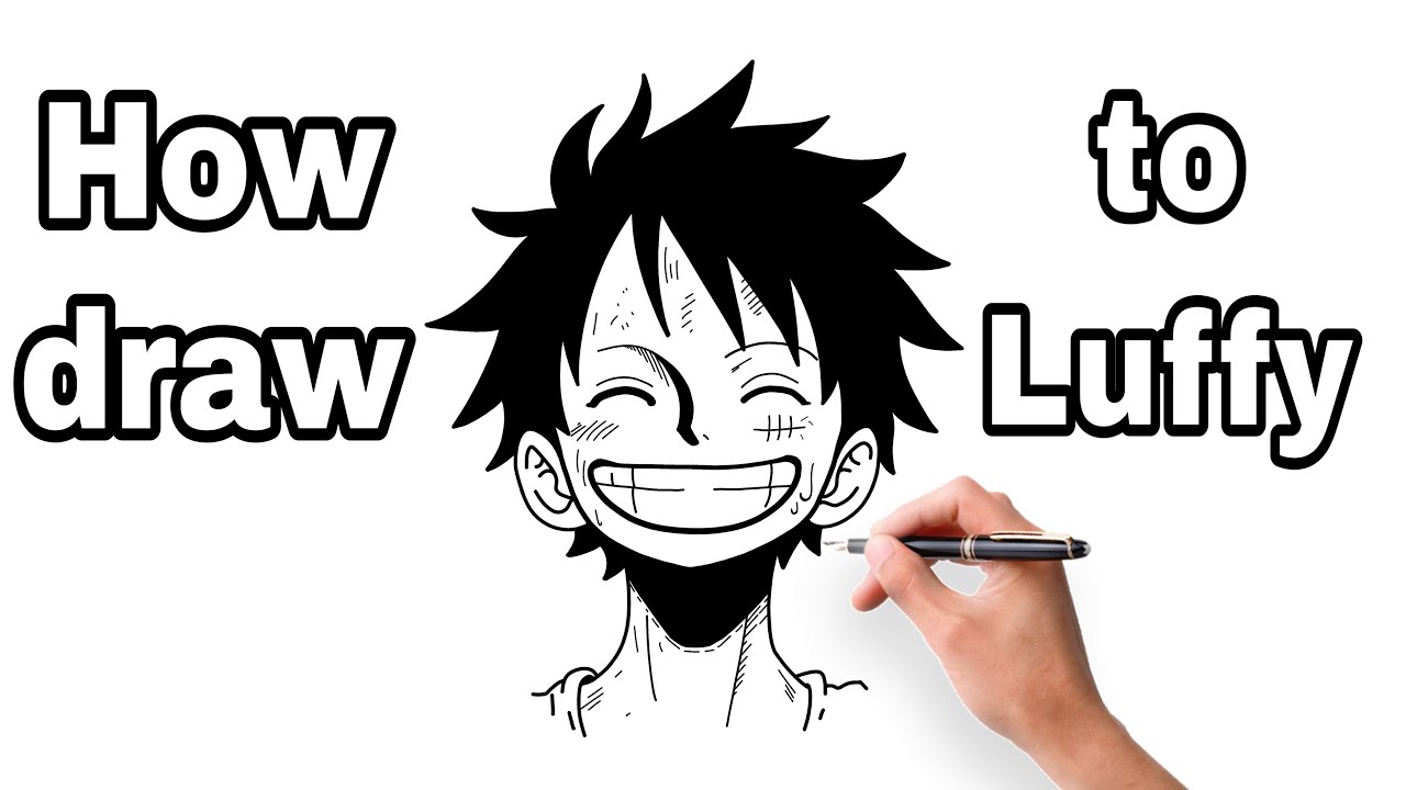 How to draw Luffy from One Piece step by step | easy anime drawing ...