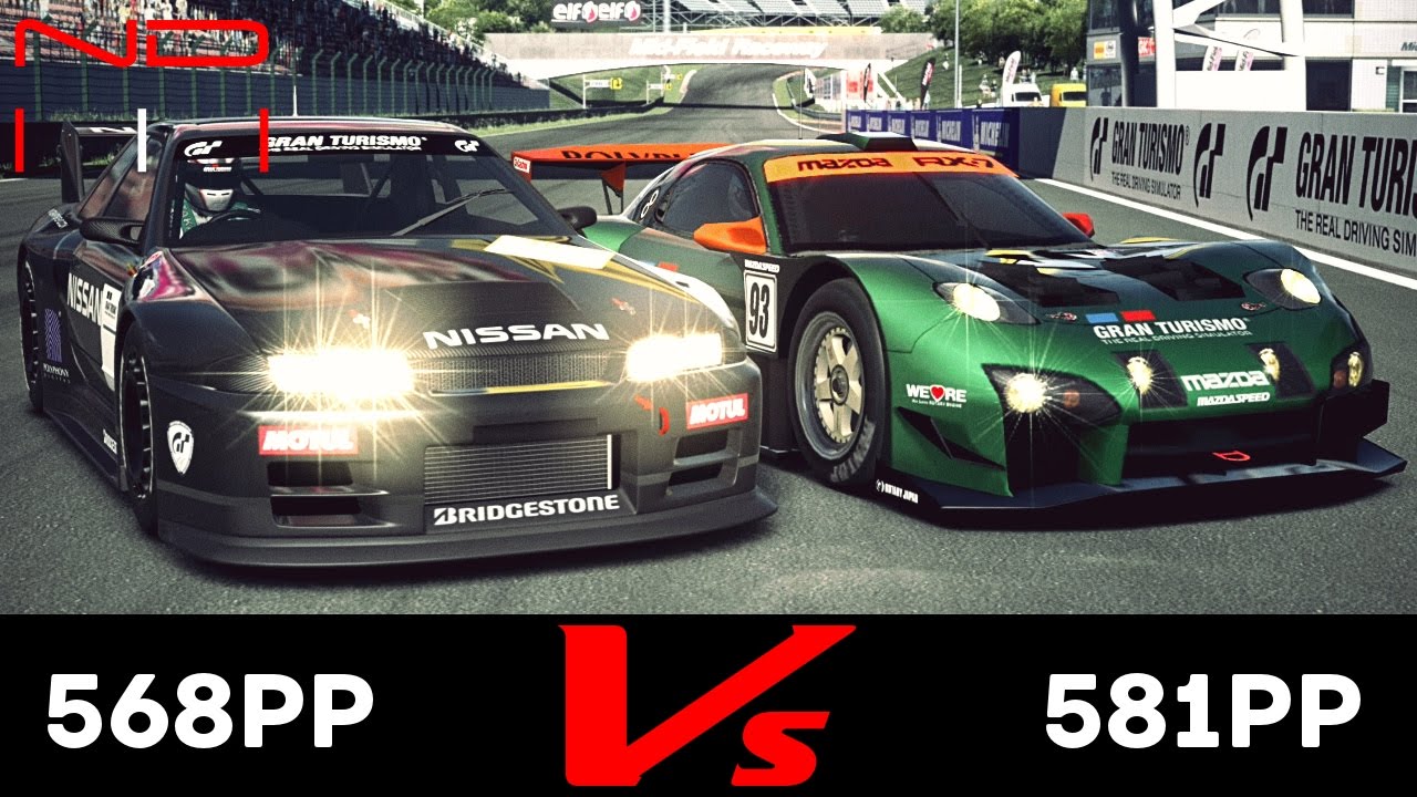 (GT6) Nissan SKYLINE GT-R R32 Touring Car vs Mazda RX-7 LM Race Car ...