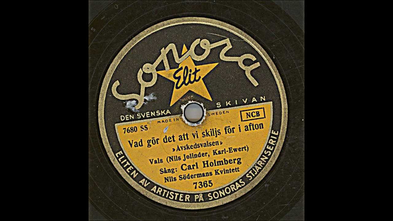 CARL HOLMBERG - VAD GÖR DET ATT VI SKILJS FÖR I AFTON - YouTube