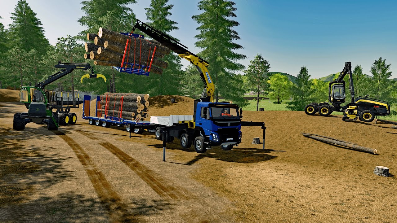 FS22 - Map Bjornholm 010🌲🫐 - Forestry, Farming and Construction - 4K ...