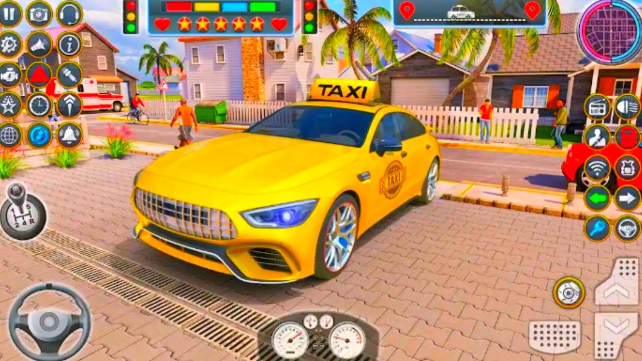 City Taxi Simulator Car Drive // City Taxi Simulator Taxi Game // City ...