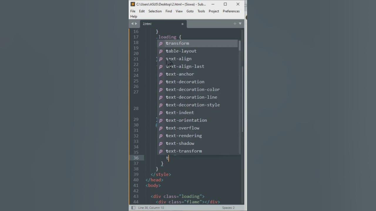 Loading Dengan Efek Terbakar Tutorial Html Css Html Css Mengareit Htmlcss Tutorials