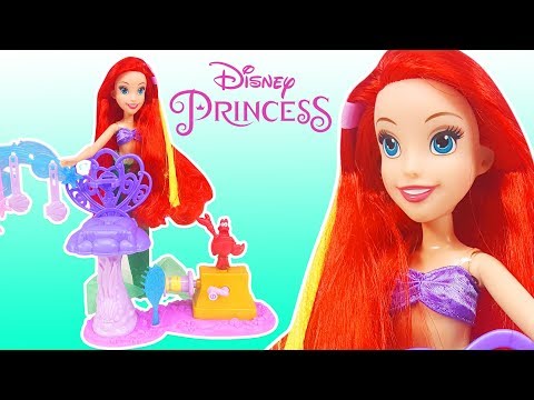 Disney Prensesler - Deniz Kızı Ariel Saç Yapımı | Yeni Barbie Oyuncak Videoları | Evcilik TV