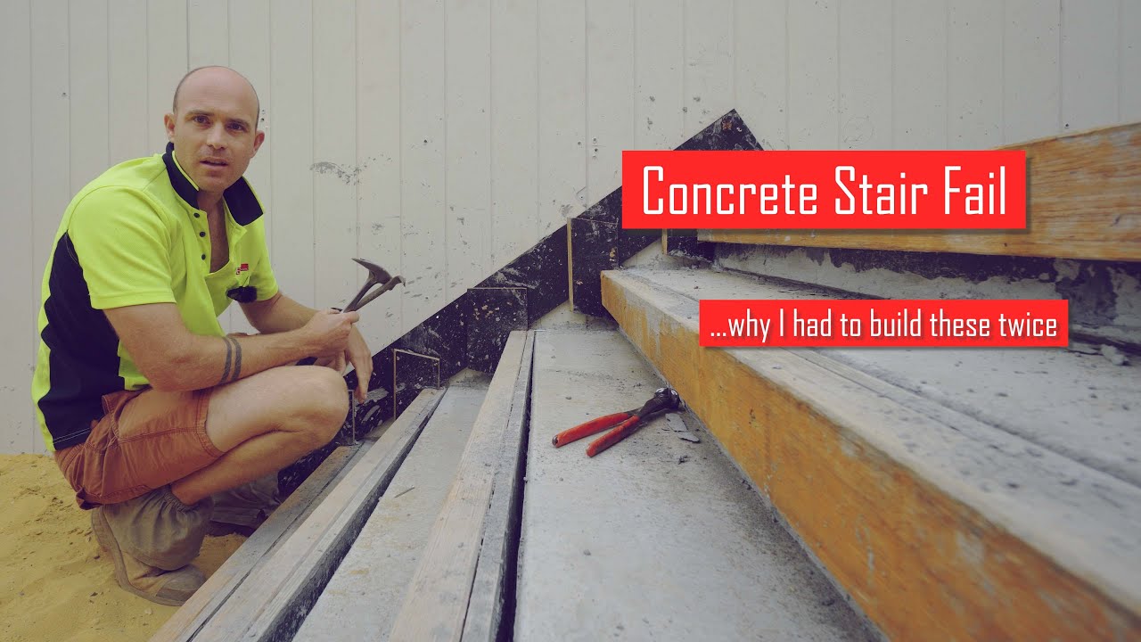 Stripping My Stair Formwork Plus Stair Defects and Problems - YouTube