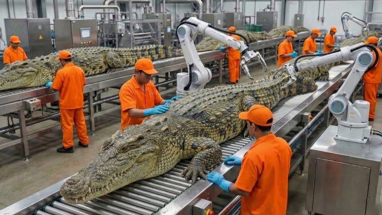 Inside a Luxury Crocodile Leather Tannery: From Raw Hide to Agate ...