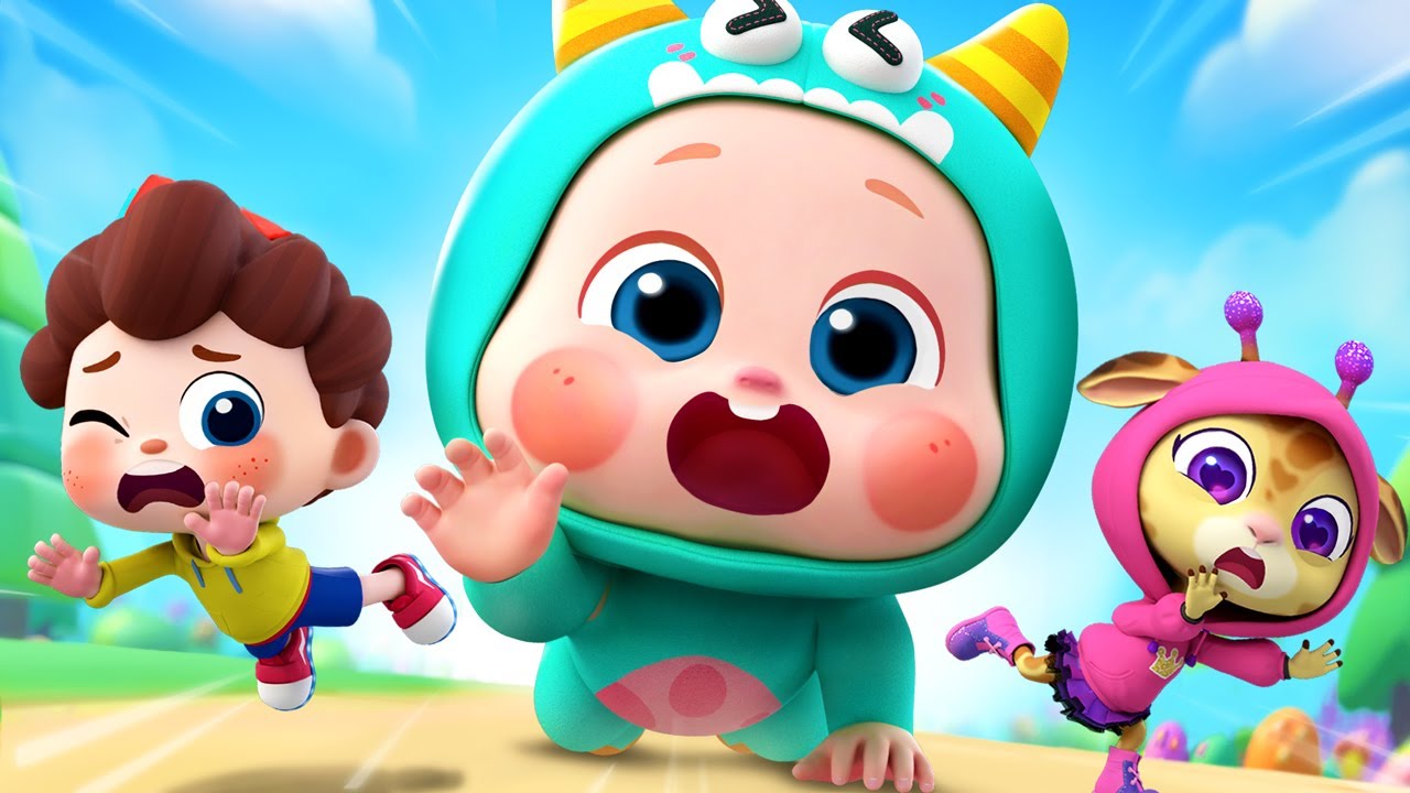 A Big Monster is Chasing After Me! 👻| Monster in the Dark | Nursery ...