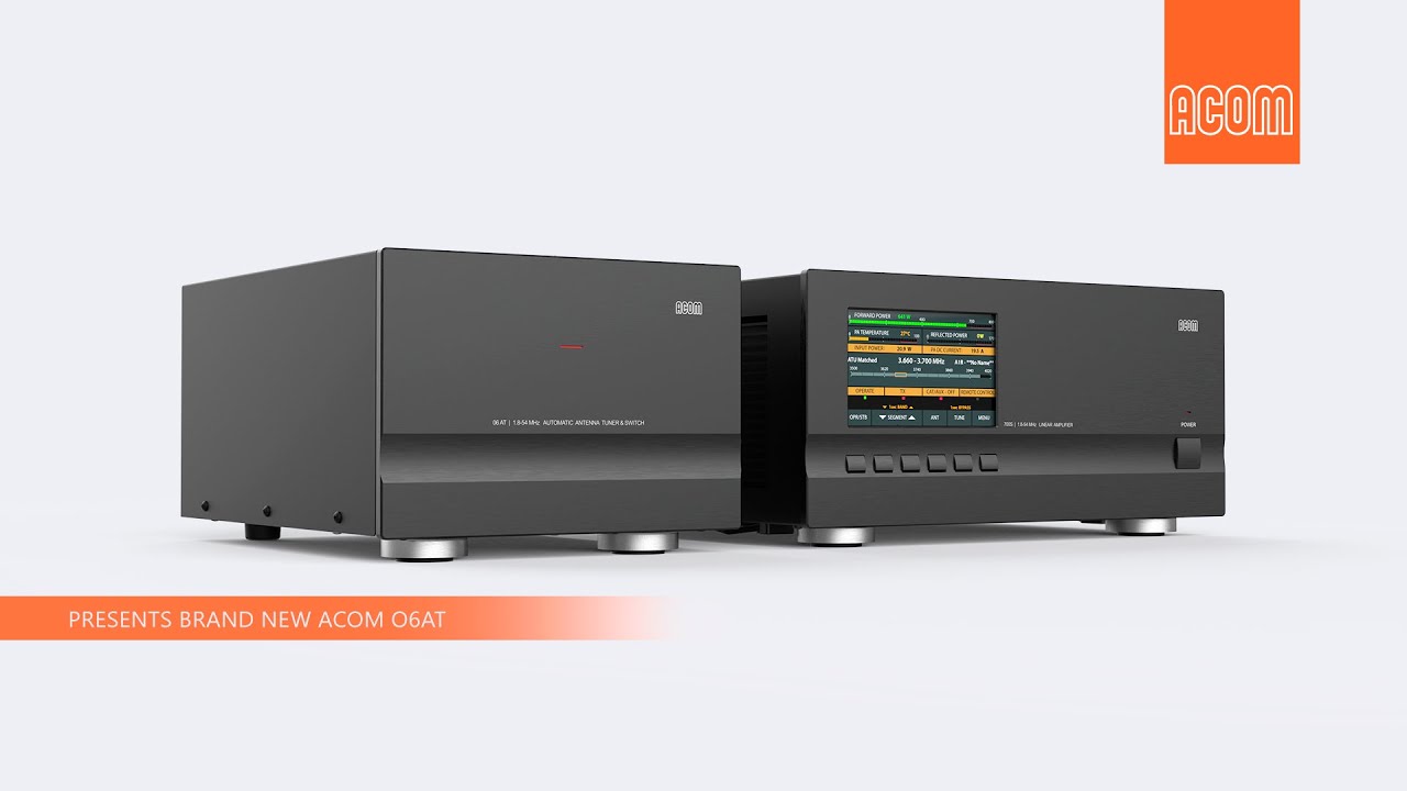 July 2022 | ACOM 06AT antenna tuner & switch - YouTube