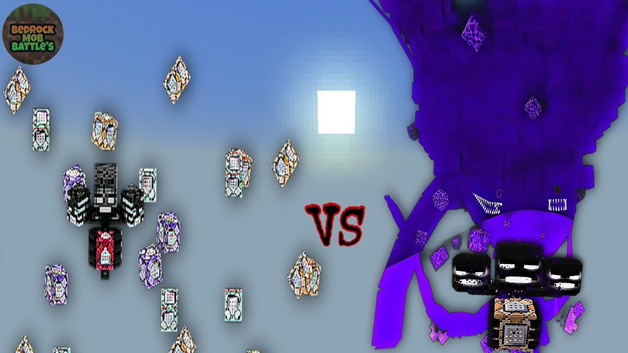 Command Wither vs Wither Storm (All Stages) | Minecraft Bedrock | Mob ...