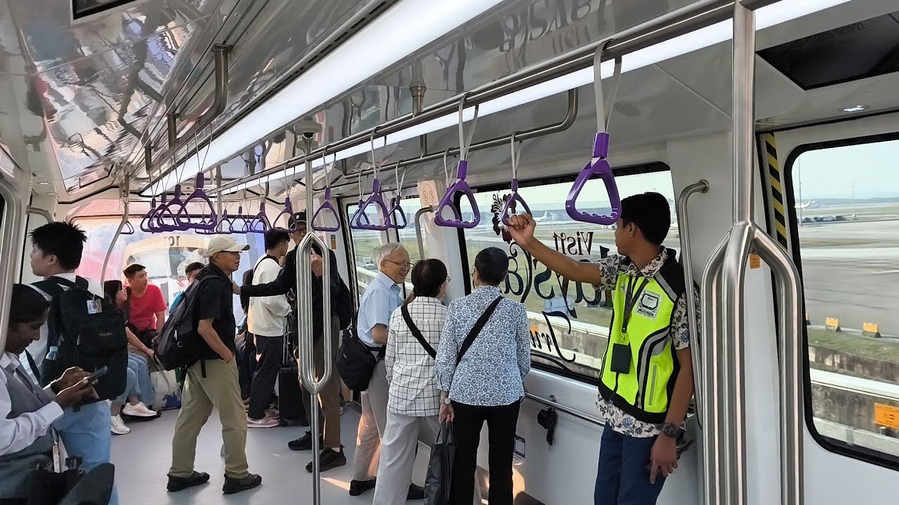 KLIA Aerotrain | Alstom Innovia APM 300R from Satellite Terminal A To ...