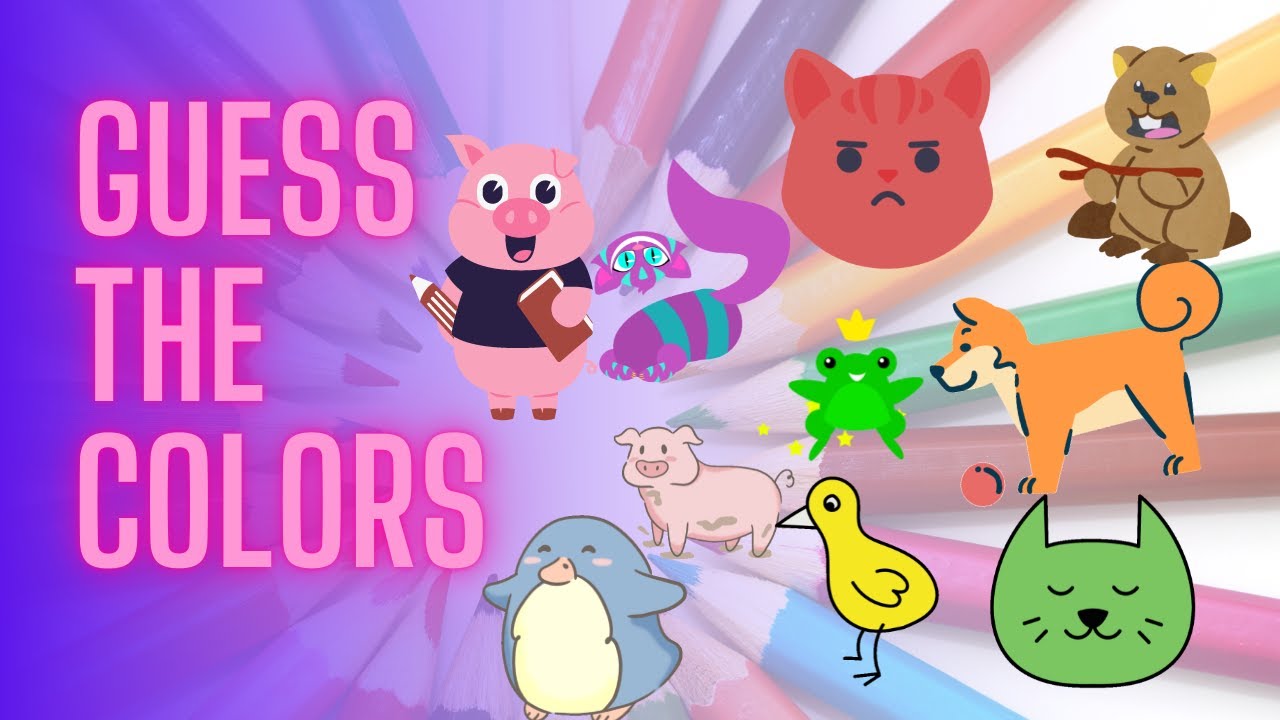 Guess the colors for kids 😉 | Adivina el color para niños 🐱 | Daily ...