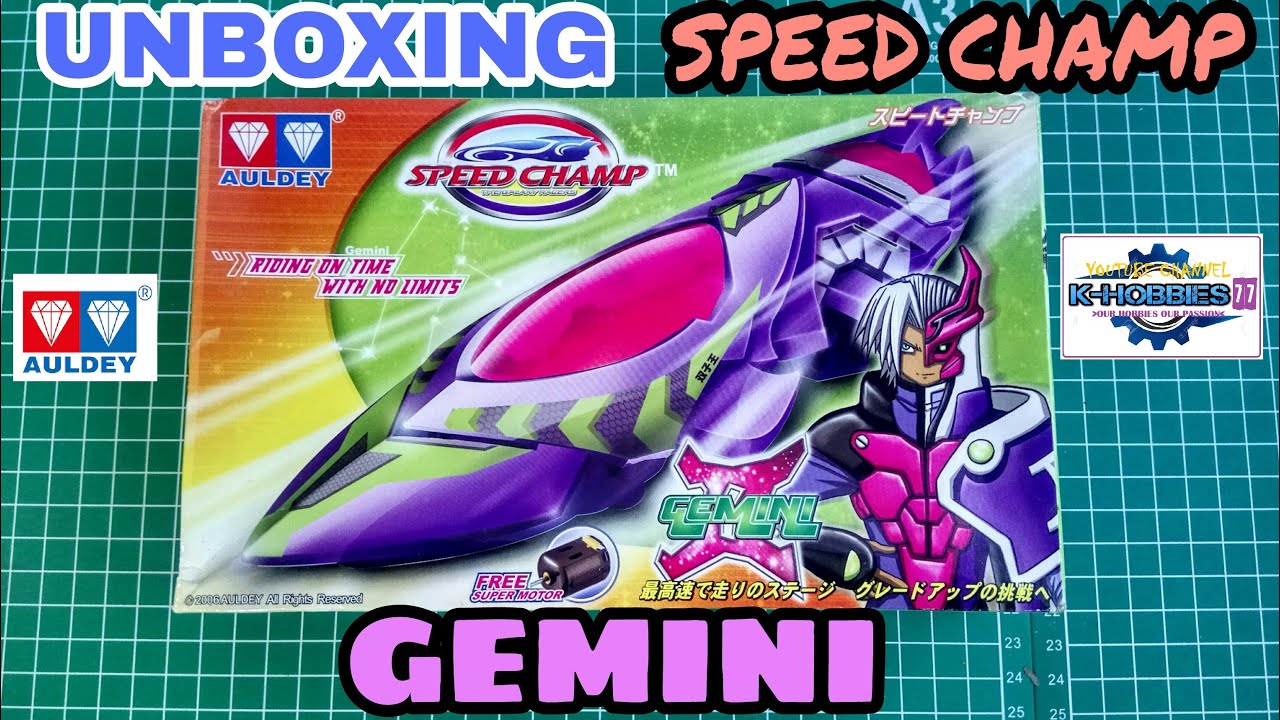 Unboxing Auldey Speed Champ Gemini [ミニ四駆] - YouTube