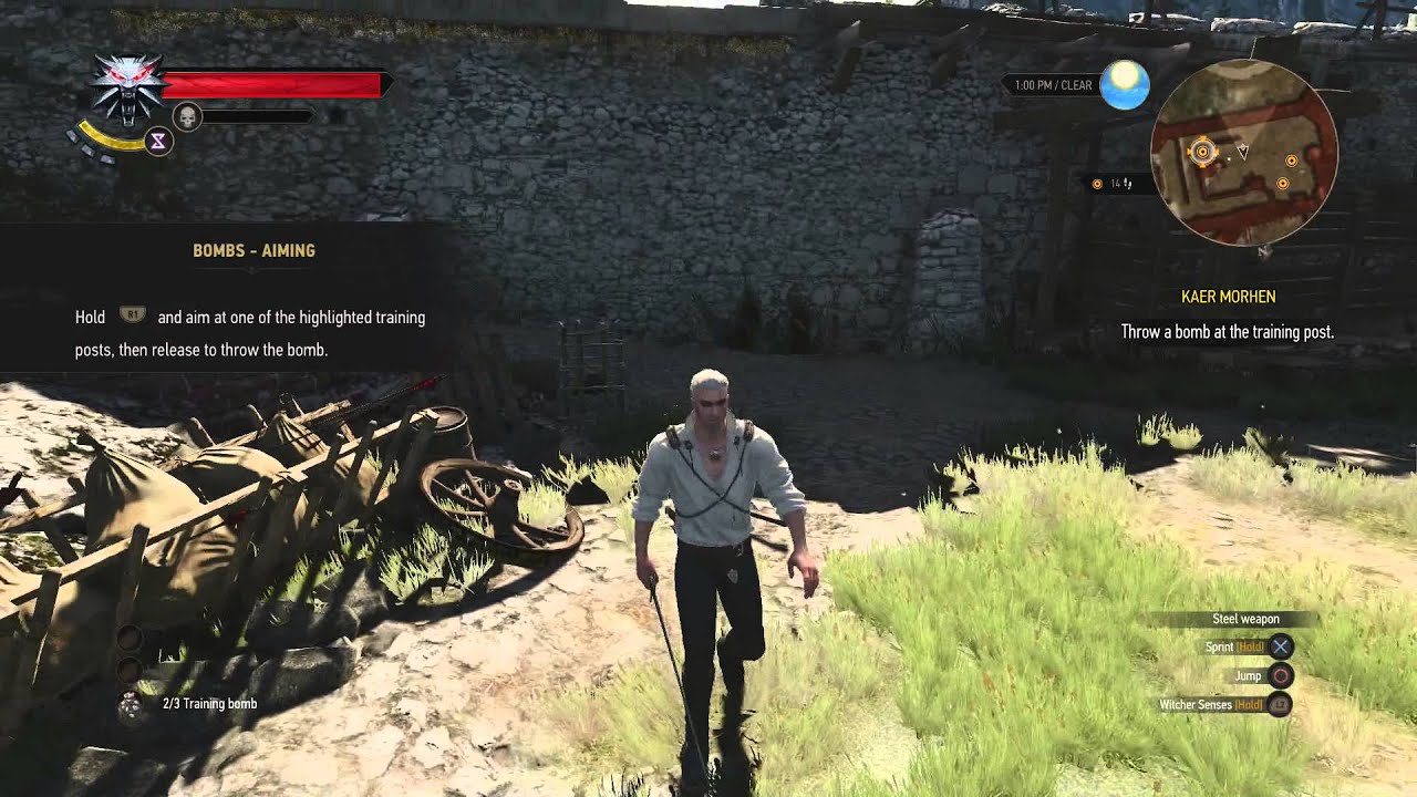 The Witcher 3 Wild Hunt Combat Tutorial - YouTube
