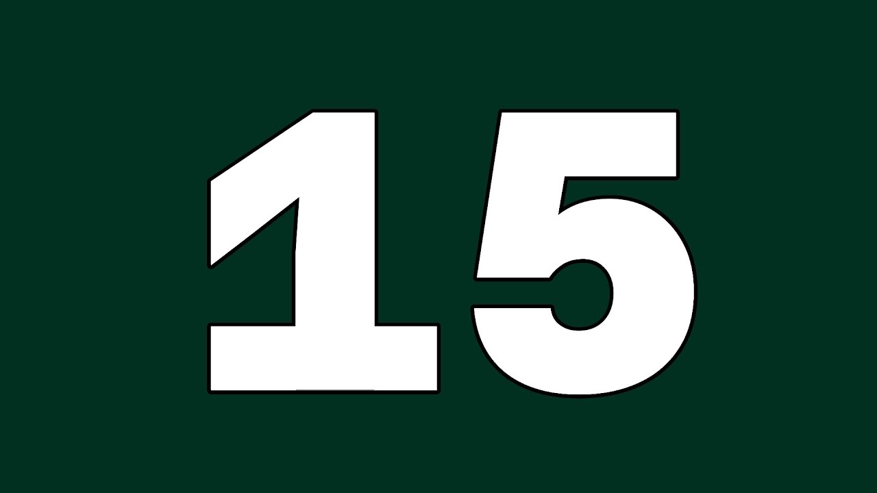 [ 0:15 ] Basic Dark Green Countdown Timer - YouTube
