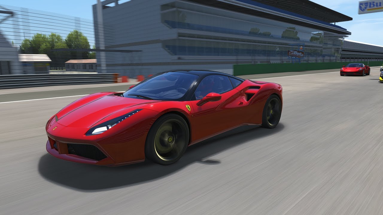 Ferrari 488 Gtb vs Lotus Emira and supercars at Monza - YouTube