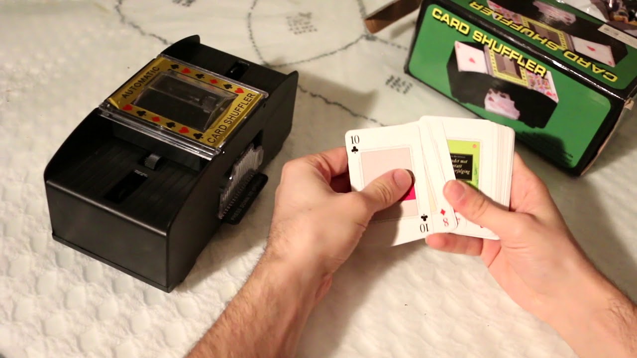 Automatic card shuffler - YouTube