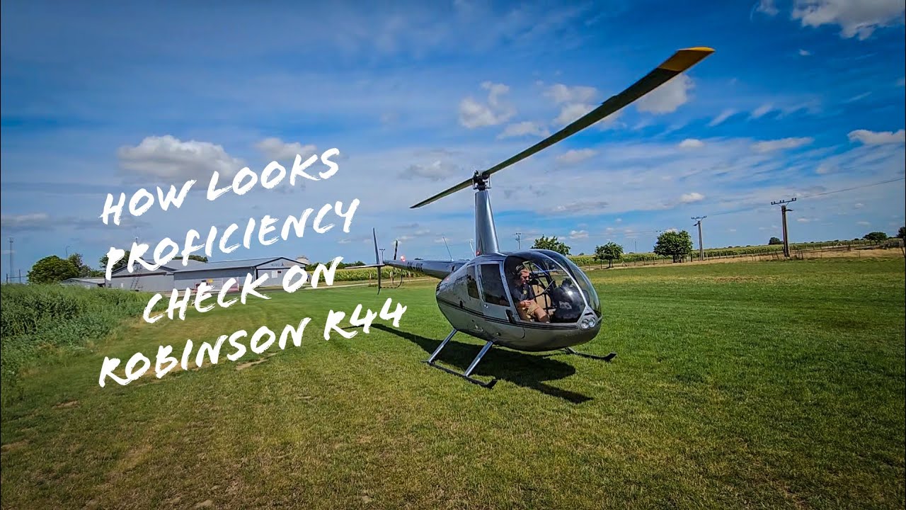 How looks Annual Proficiency Checkon Robinson R44 - YouTube
