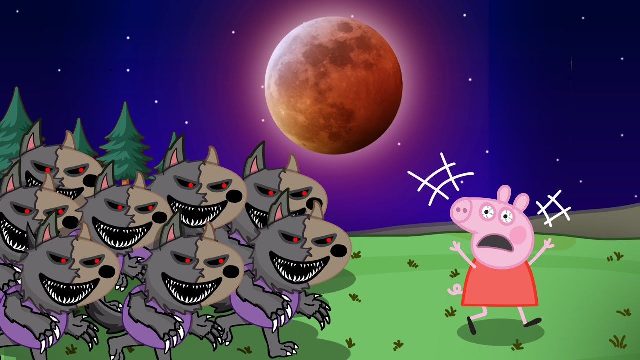 100001 WEREWOLF VS 100001 PEPPAS ! PEPPA PIG SAD STORY...PEPPA PIG ...