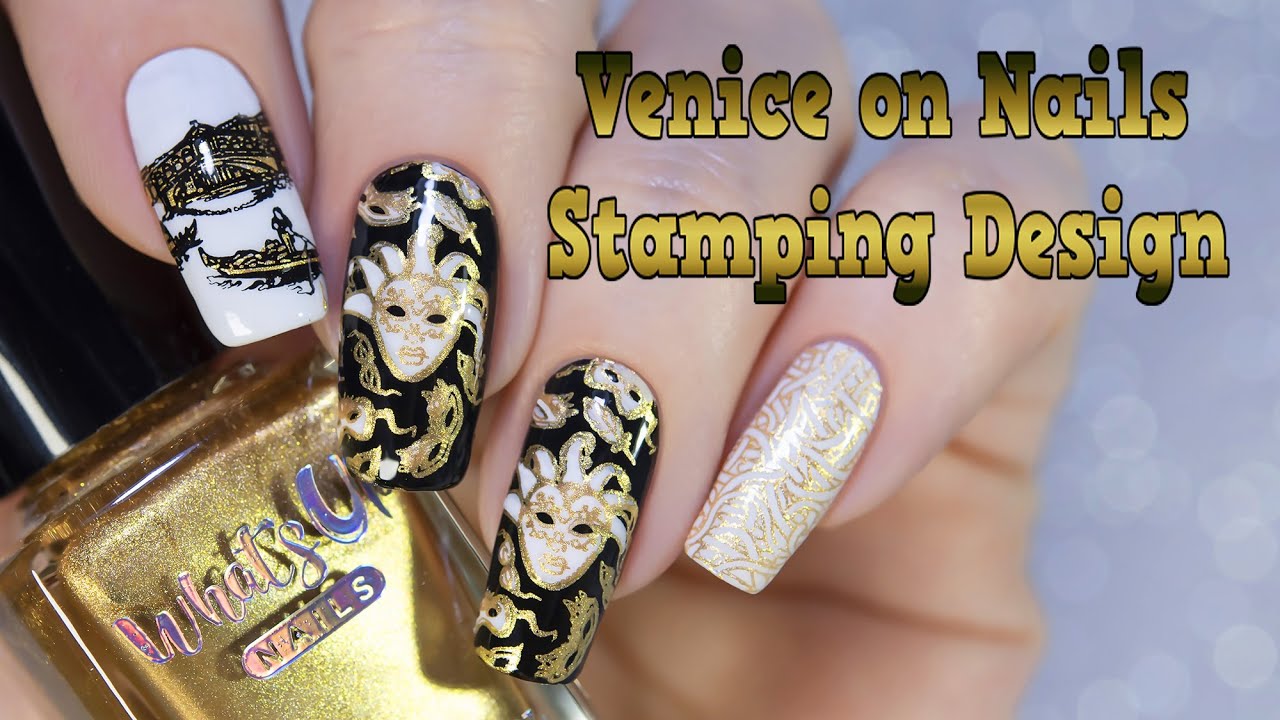 Venice on Nails Stamping Design/ Стемпинг дизайн Венеция - YouTube