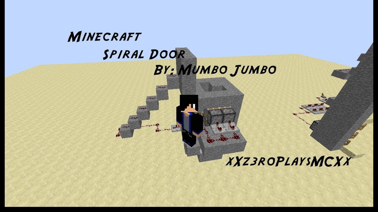 Minecraft Tutorial: Redstone Hidden Spiral Staircase by: Mumbo Jumbo ...