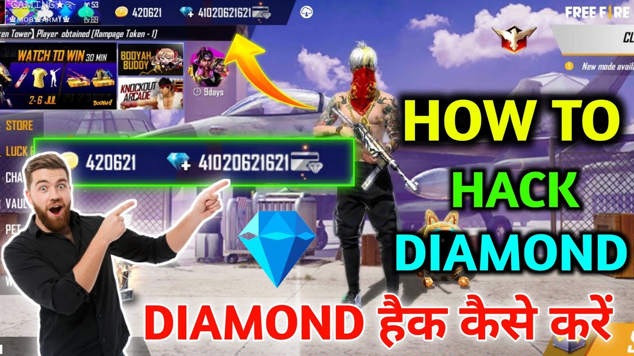 How To Hack Diamond In Free Fire | Unlimited Diamond Hack Live Proof ...